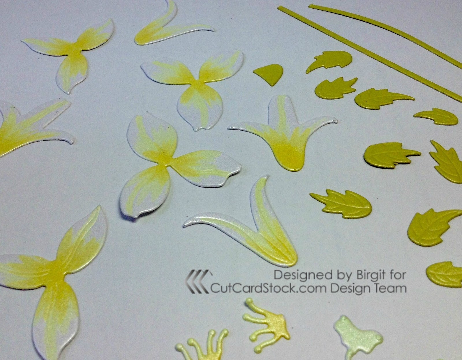 Crafting While I Wait: Cut Cardstock ~ Spring Book Art