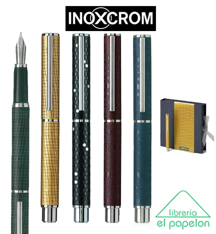 Inoxcrom Poeme - Mini pluma estilografica y roller