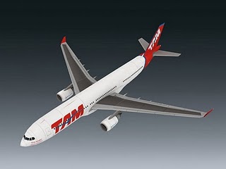 Amantes da Aviação: Air-Bus A-330 TAM Paper Model (Modelo de Papel)