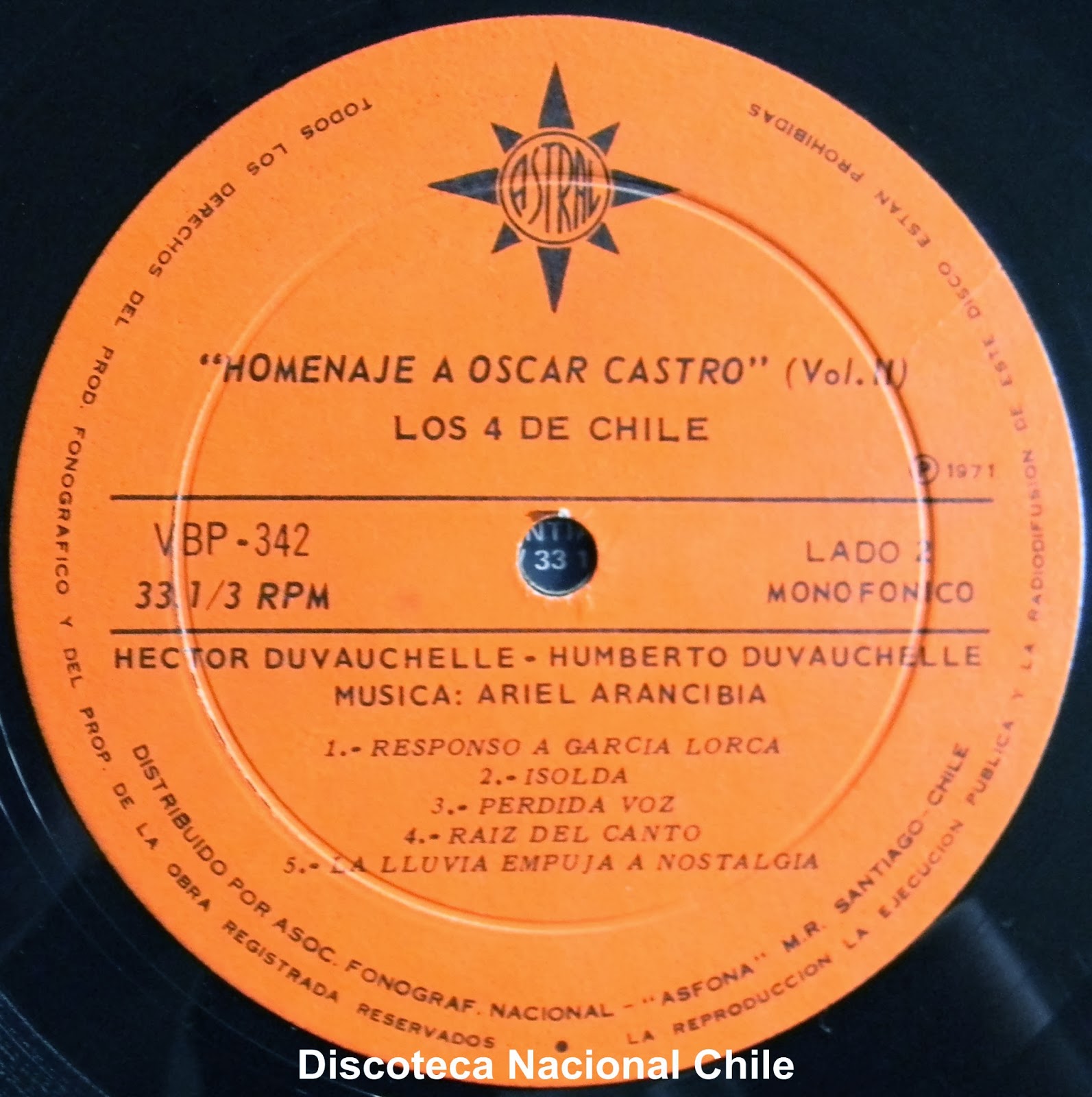 Discoteca Nacional Chile: Los 4 de Chile, Héctor y Humberto Duvauchelle ...