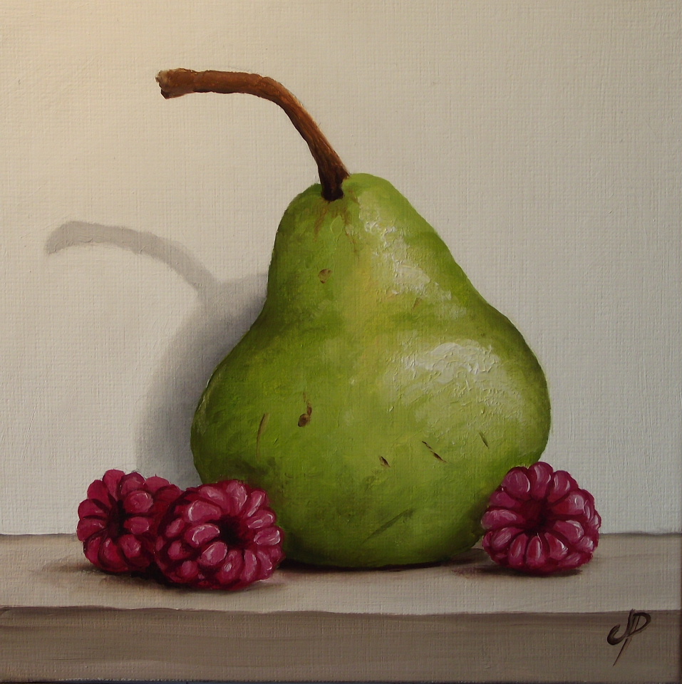 Jane Palmer Fine Art: Pear & Raspberry