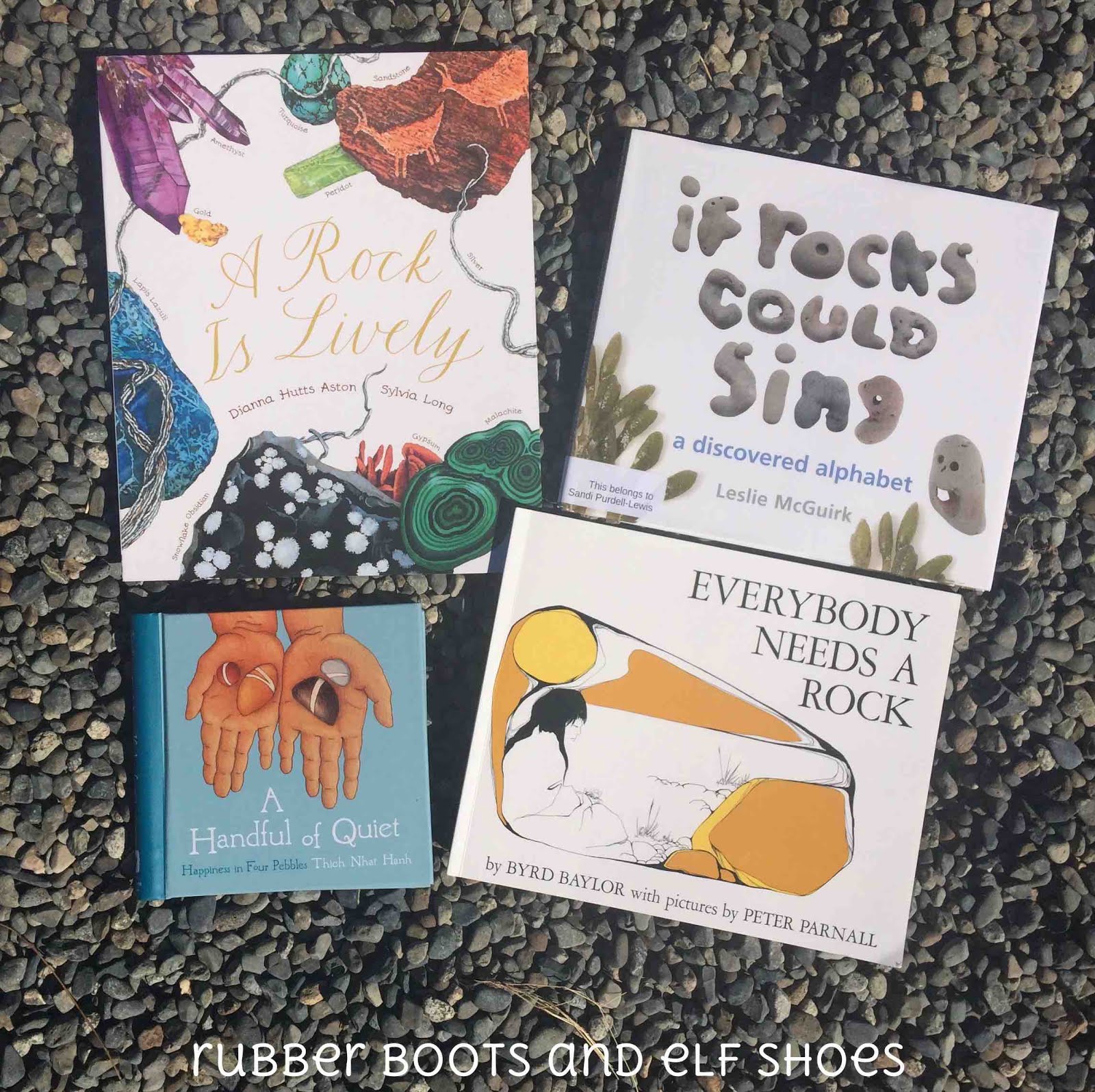 Everybody Needs a Rock: read and hunt for rocks - rubber boots and elf ...