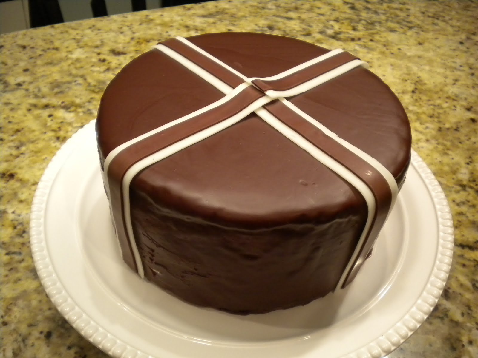 Step by Step Gourmet: Spiced Chocolate Torte Wrapped in Chocolate Ribbons