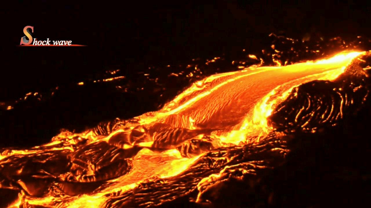 What happens when molten Lava meets sea water - shock wave - Shock wave