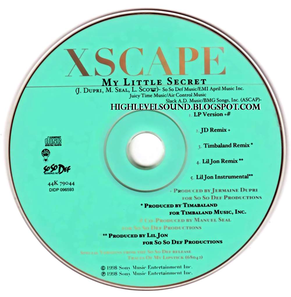 highest level of music: Xscape - My Little Secret-(CDM)-1998-hlm