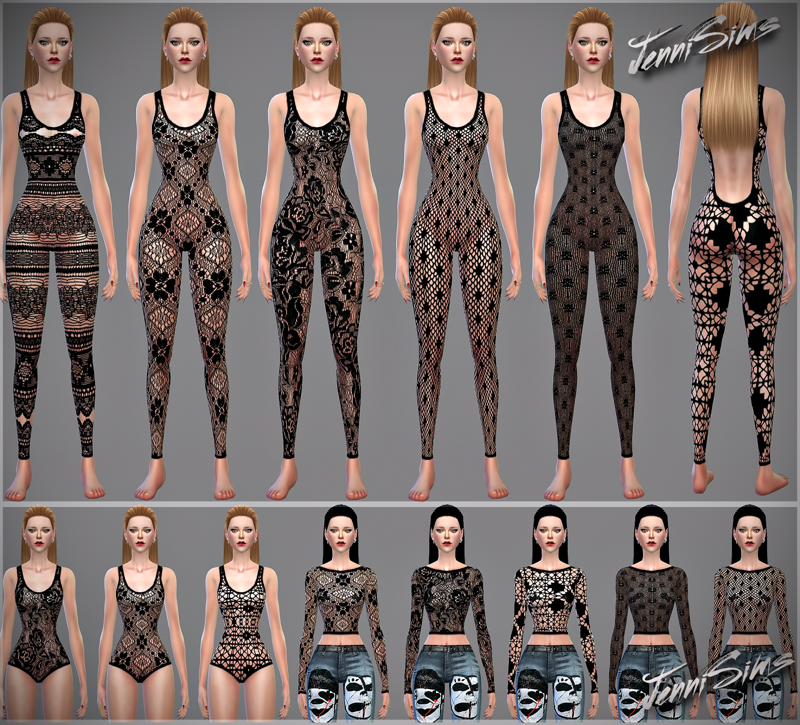 Downloads sims 4: Accessories Lace Collection | JenniSims