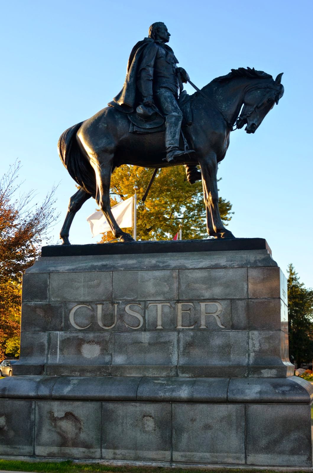 RVing Beach Bums: River Raisin Battlefield and Custer's Statue, Monroe, MI