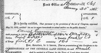 1862 - Lincoln sanciona Homestead Act, lei da "reforma agrária" dos EUA