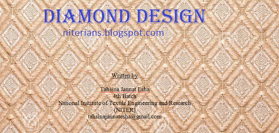 Diamond Design Twill Weave ~ A Textile Blog run by NITERians