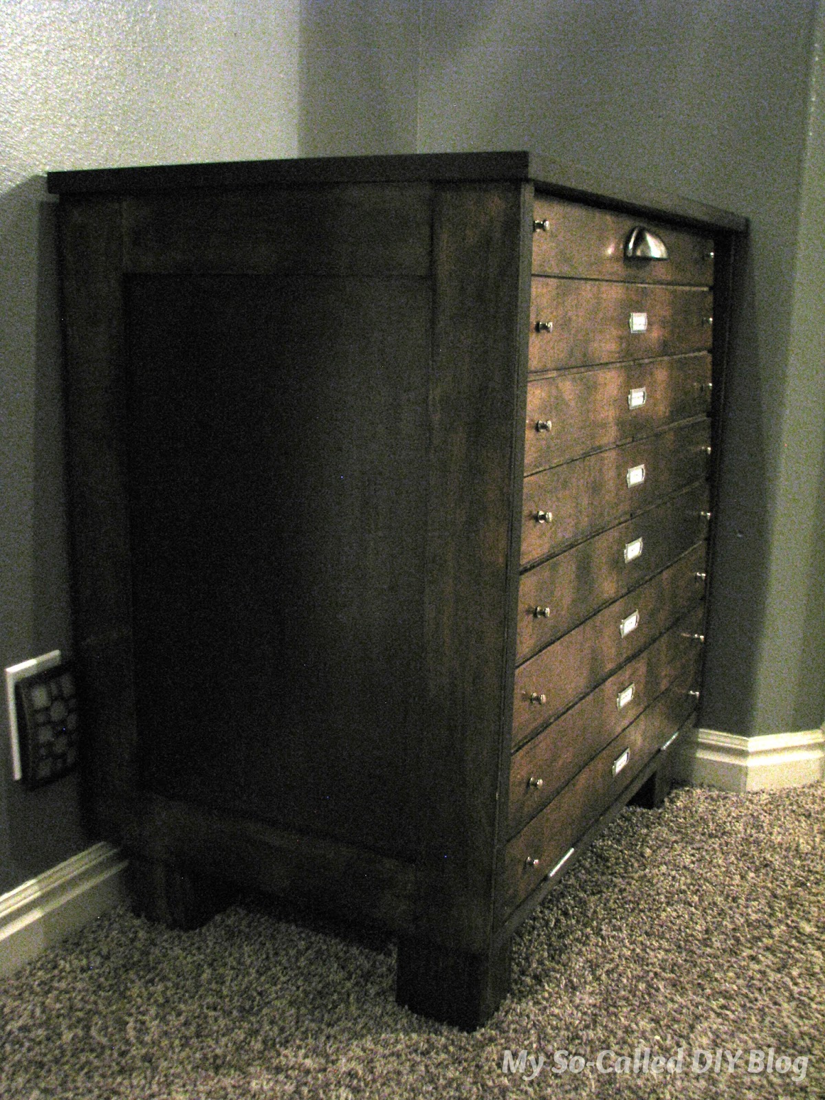 My So-Called DIY Blog: Map Drawer Tilt Out Laundry