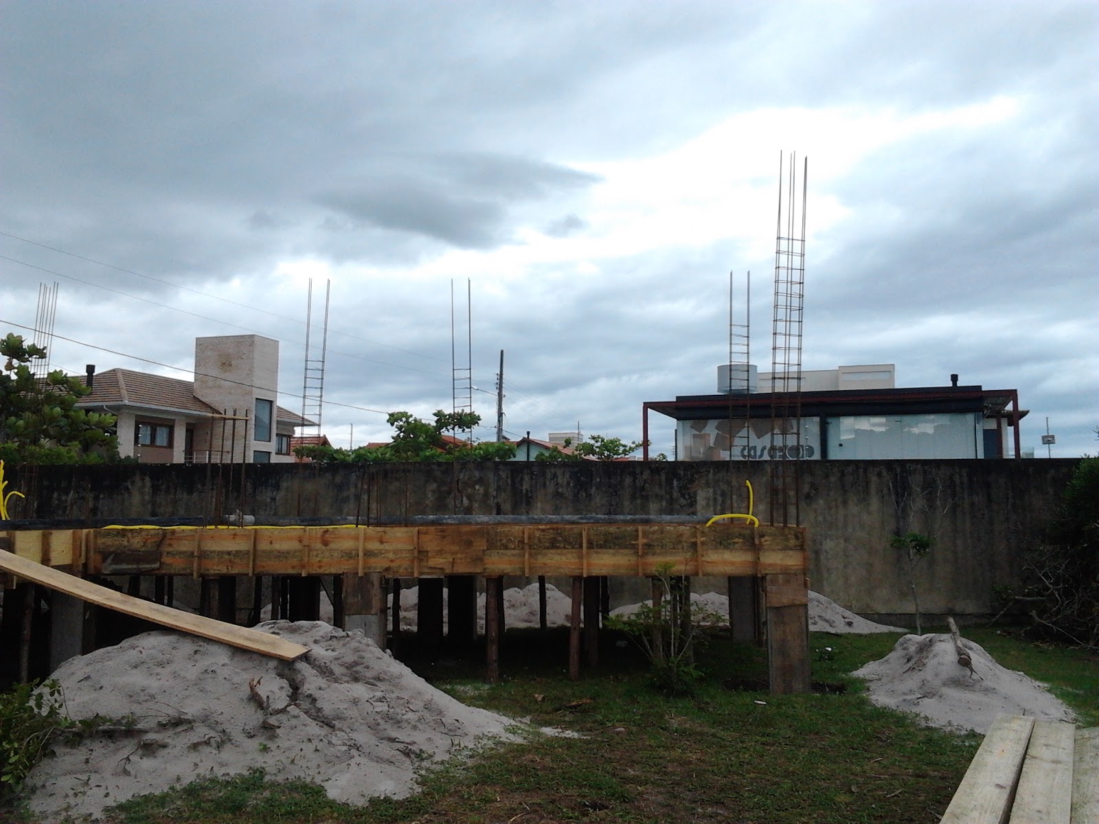 casa restinga: 13 de março - concretagem laje térreo