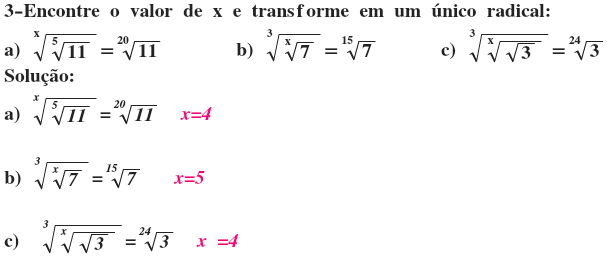 MATEMÁTICA SERIADA: EXERCÍCIOS COM RADICAIS
