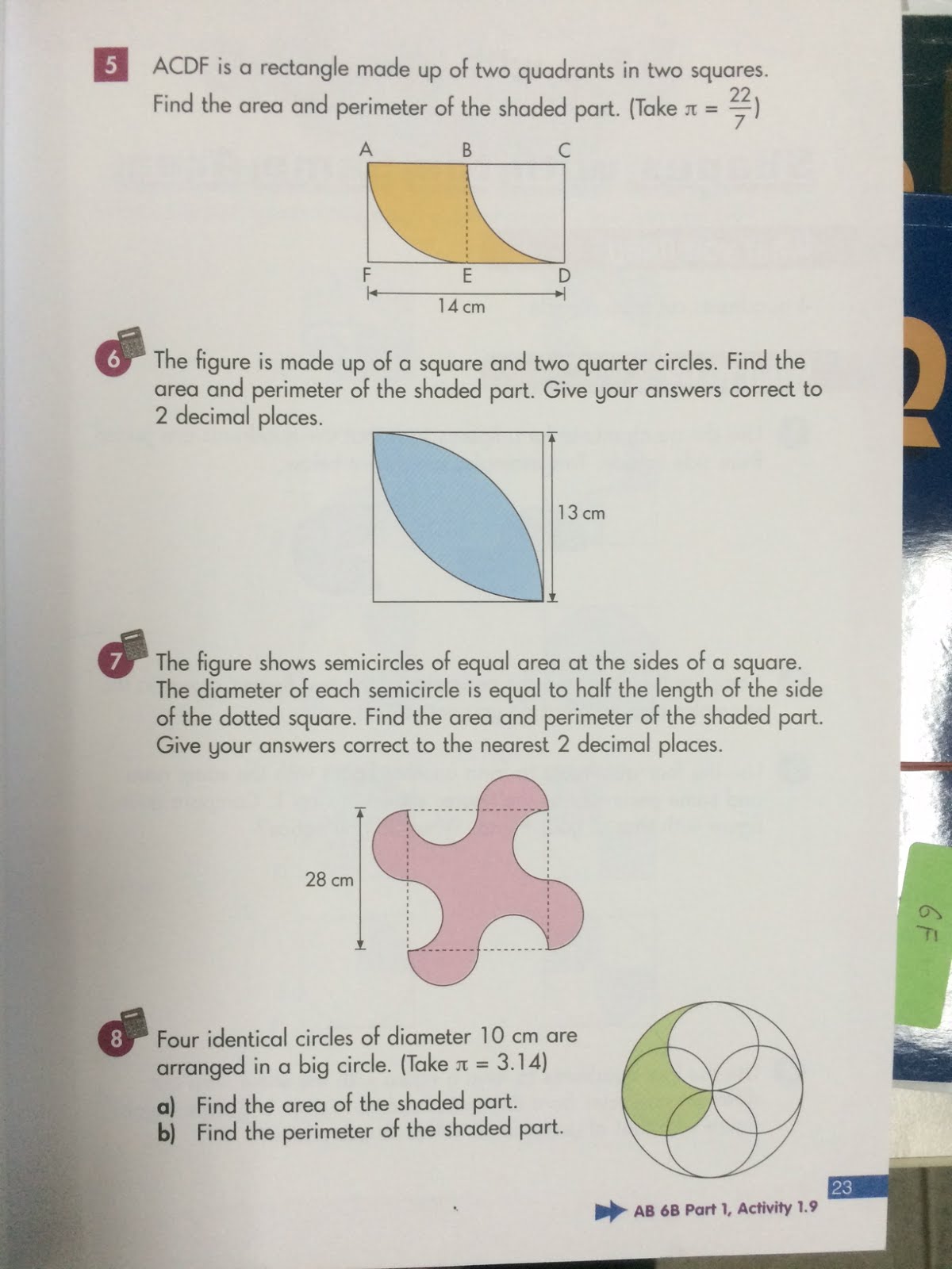 Chang's Math blog: P6 circles (Shaping math textbook)