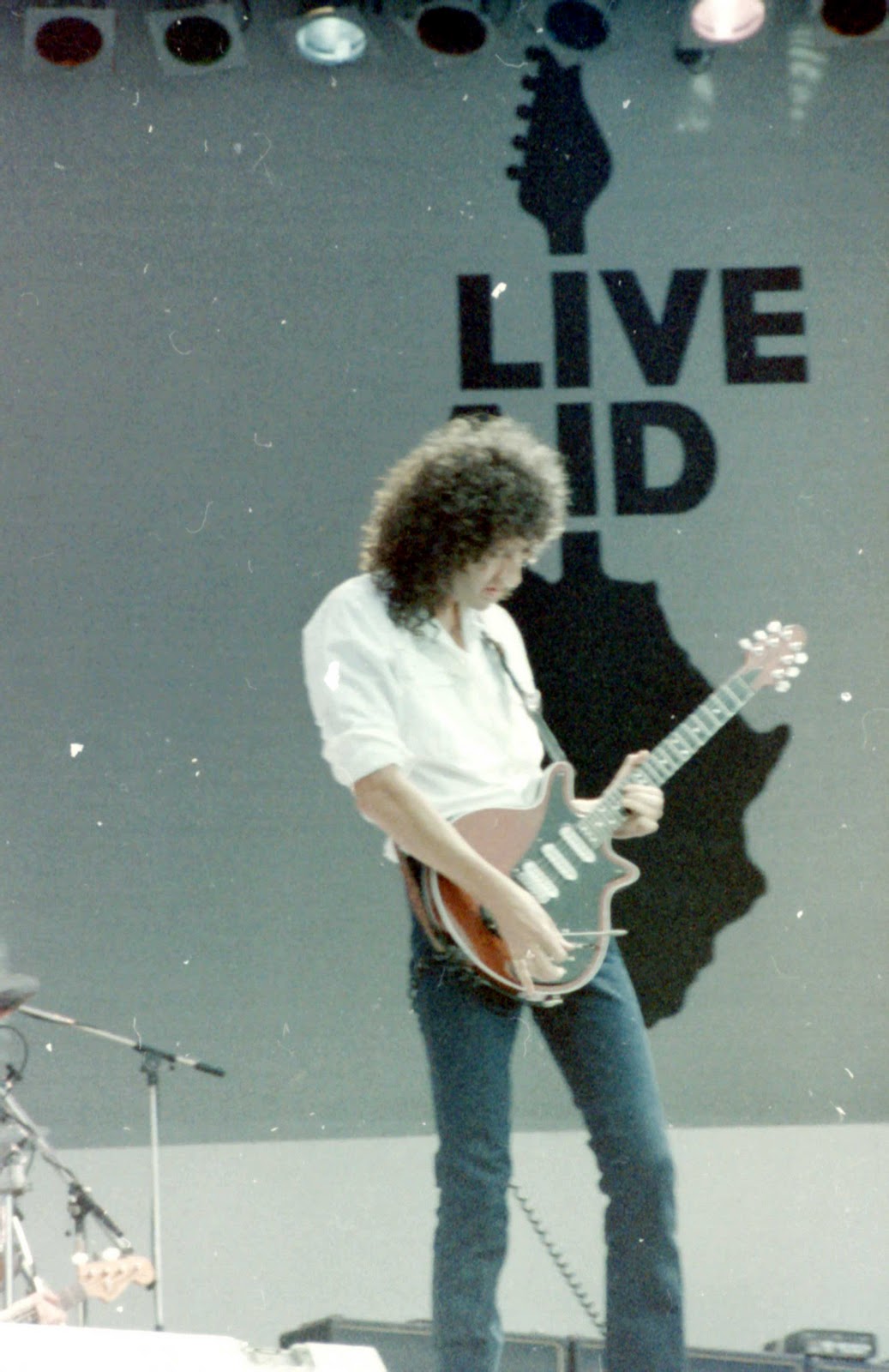 Seizoensgebonden: Queen Live Aid Wembley Stadium Londen Engeland juli '85