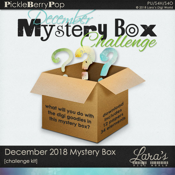 Lara´s Digi World - Digital Scrapbooking Designs: December 2018 Mystery ...