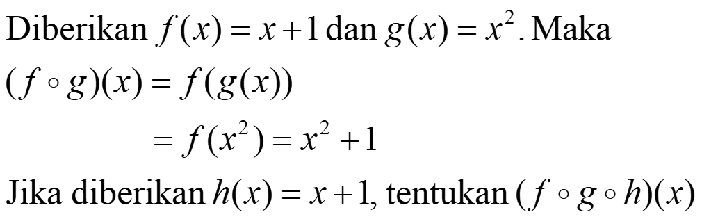 Matematika Diskrit : Fungsi dan Contoh Soal