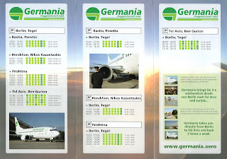 Airline memorabilia: Germania (2008)