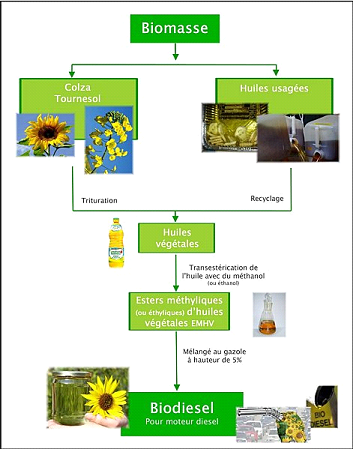 Fabrication du biocarburant