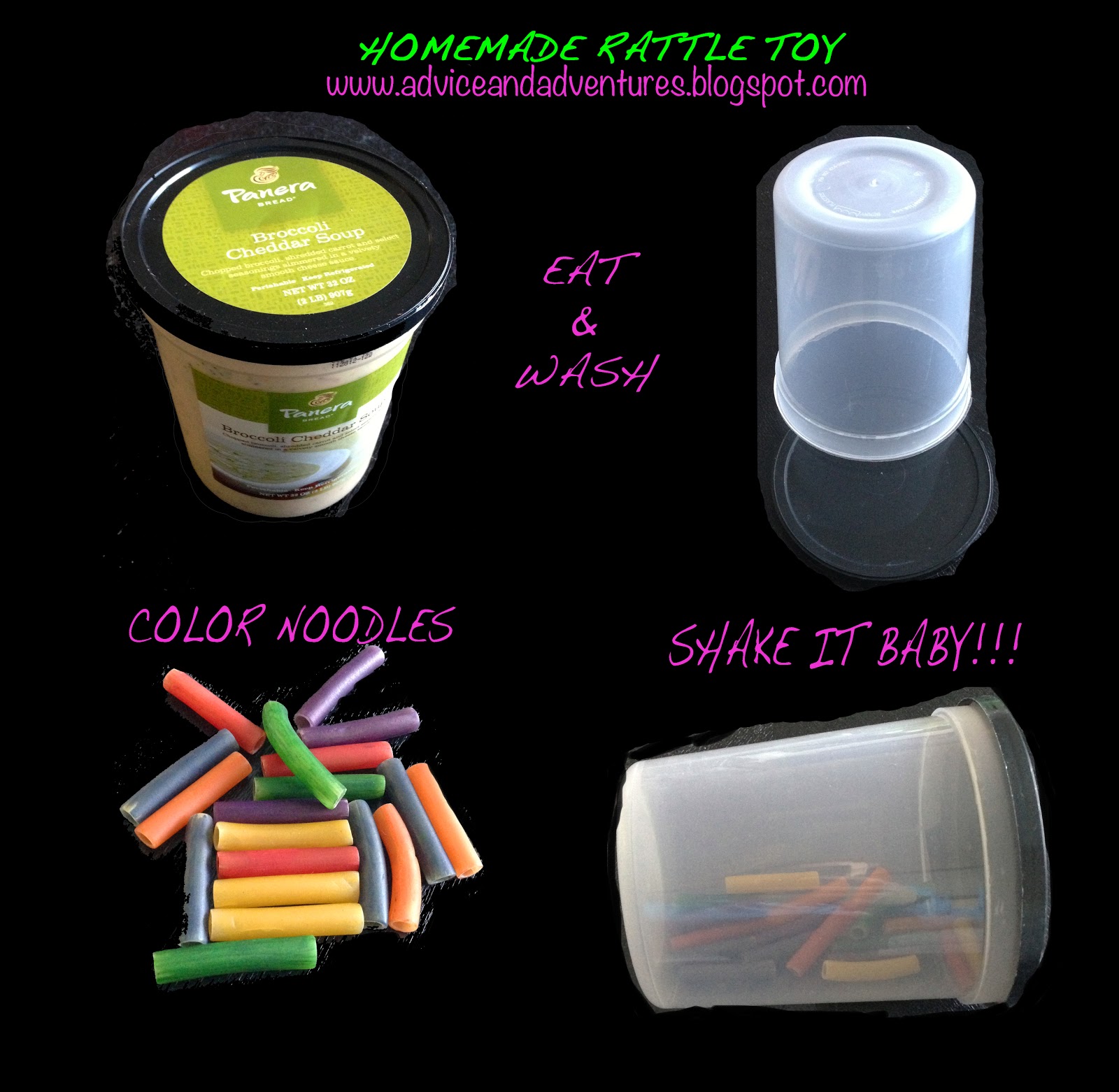 Advice & Adventures: Homemade Rattles