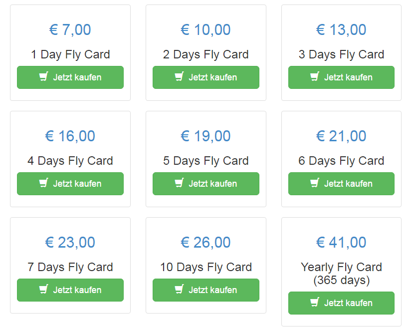 Flycard per Paypal