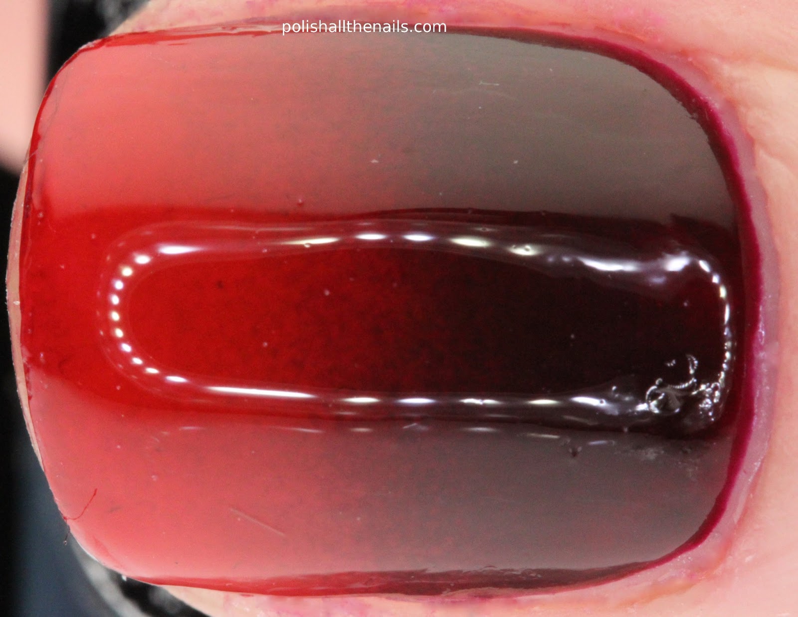 Nail Art: Vampy Red Gradient with Nails Inc Victoria