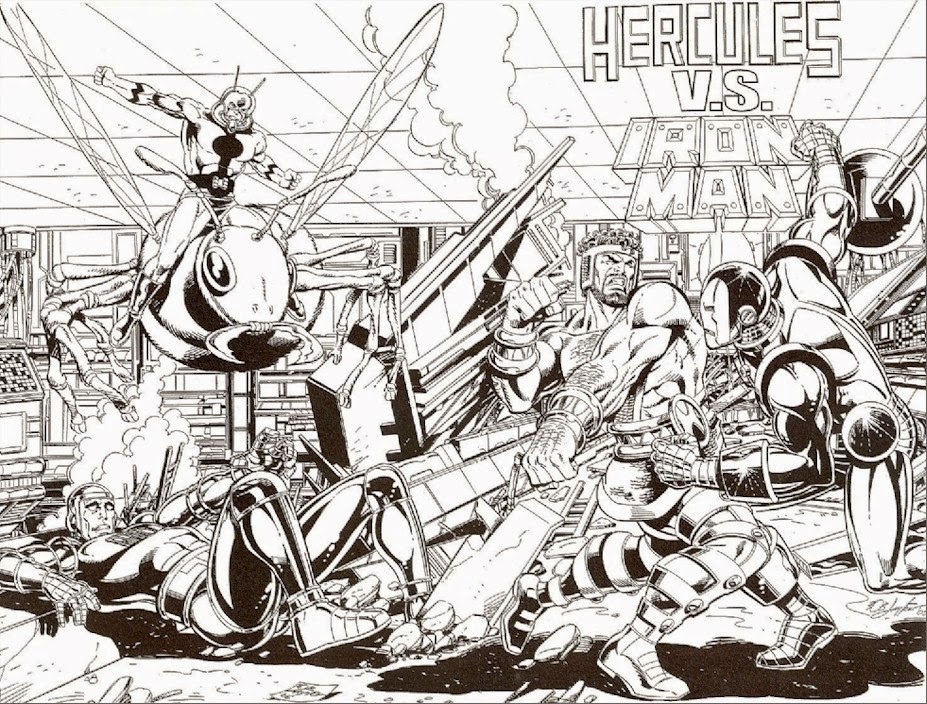 Marvel Comics of the 1980s: Hercules vs. Iron Man by Bob Layton