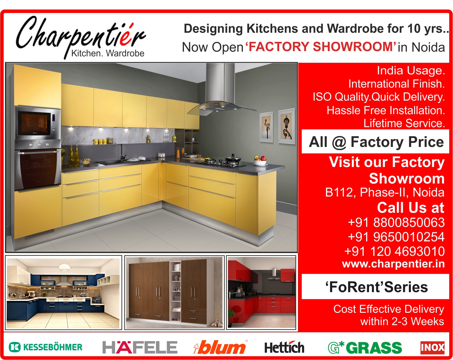 SHIVANI: Kitchen Design & Pamphlet Design (3DS Max w VRAY) (Corel Draw)