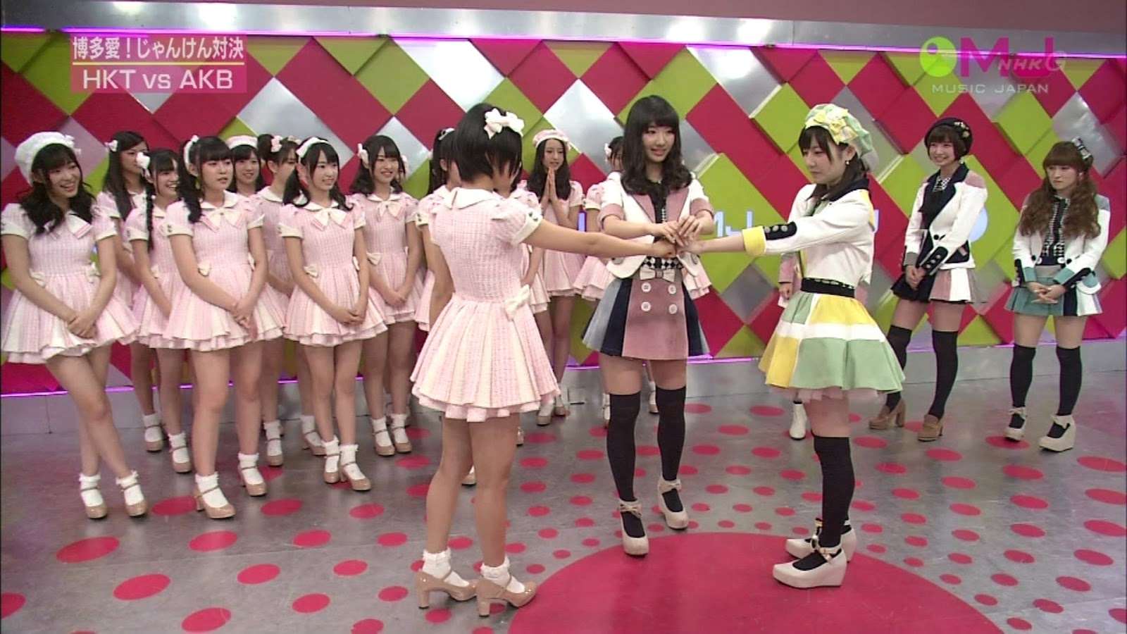 スピンオフ地デジキャプチャー画像庫: AKB48 HKT48の美脚・ミニスカ 13年1月20日 MUSIC JAPAN #1