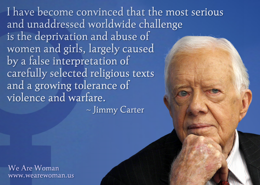 Losing My Religion for Equality by Jimmy Carter - We Are Woman