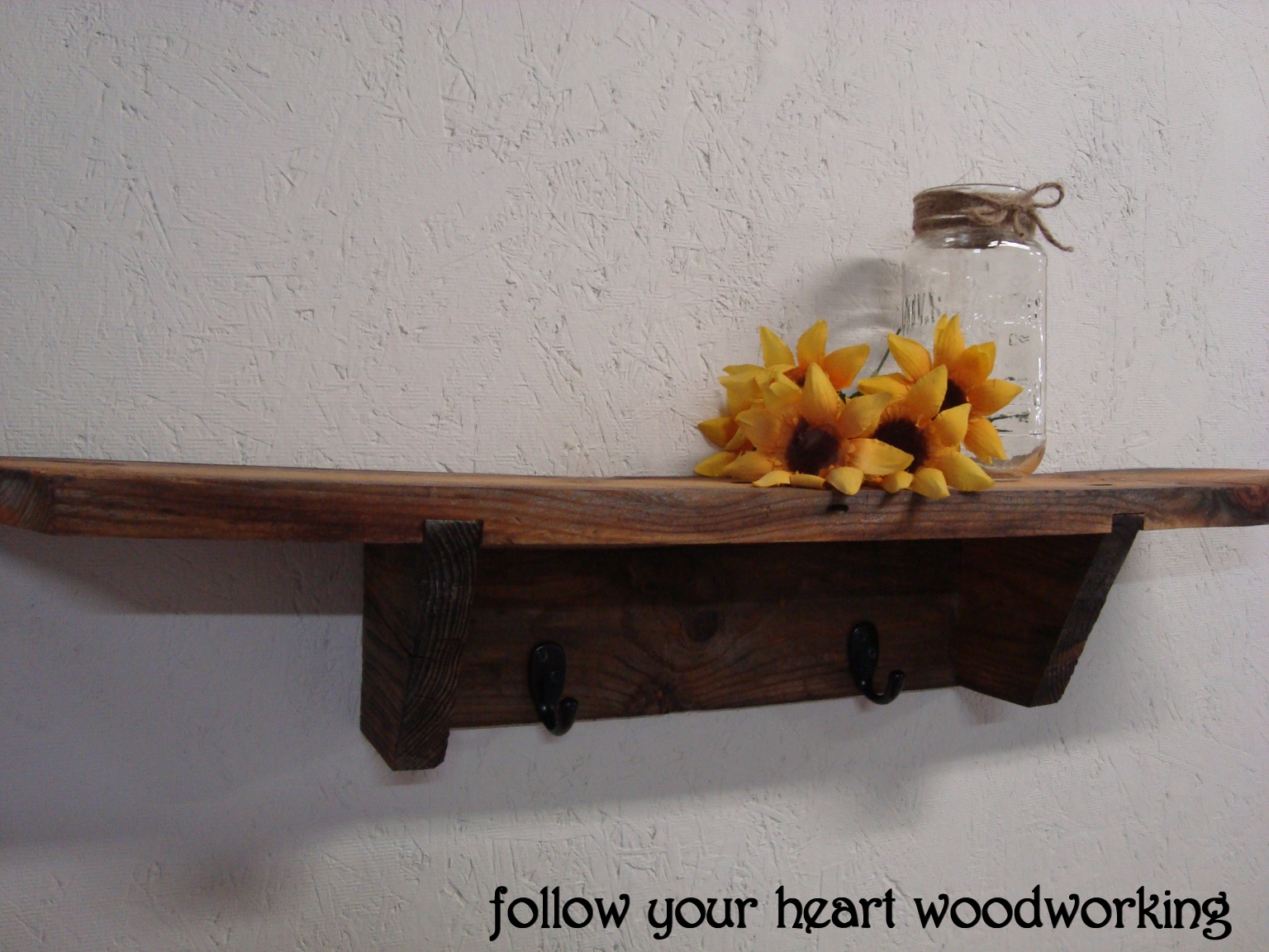 follow your heart woodworking: Barn Board Shelf #2