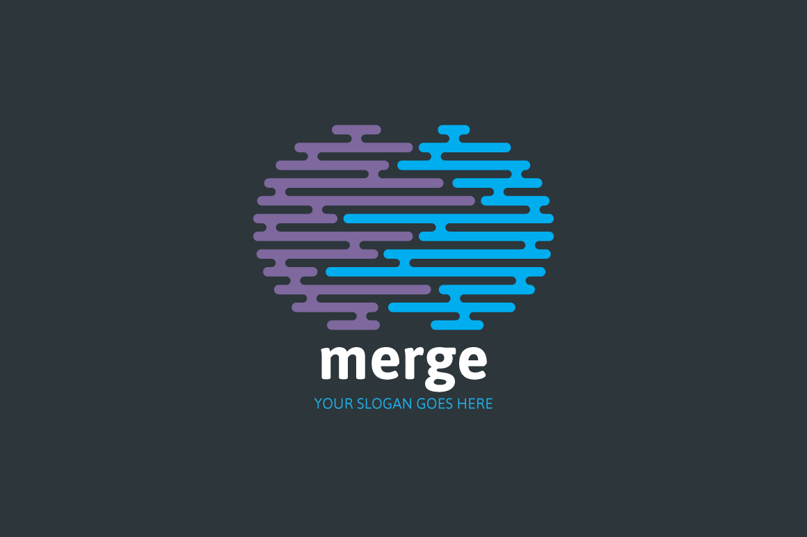 Merging Circles Logo - Logo Templates