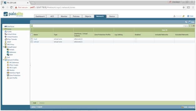 My Palo Alto Networks PCNSE Journal: Configuring Zones, Virtual Router ...