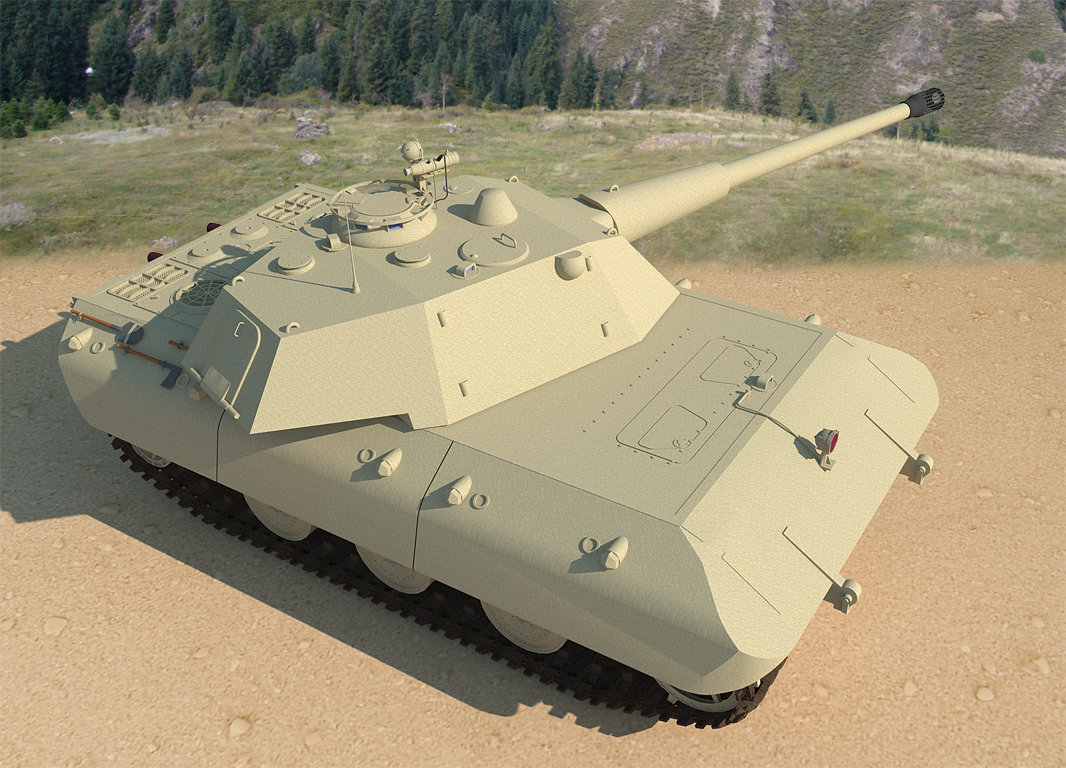 SketchUP Power 草圖力量: Panzerkampfwagen E90 (E-90 計劃戰車)