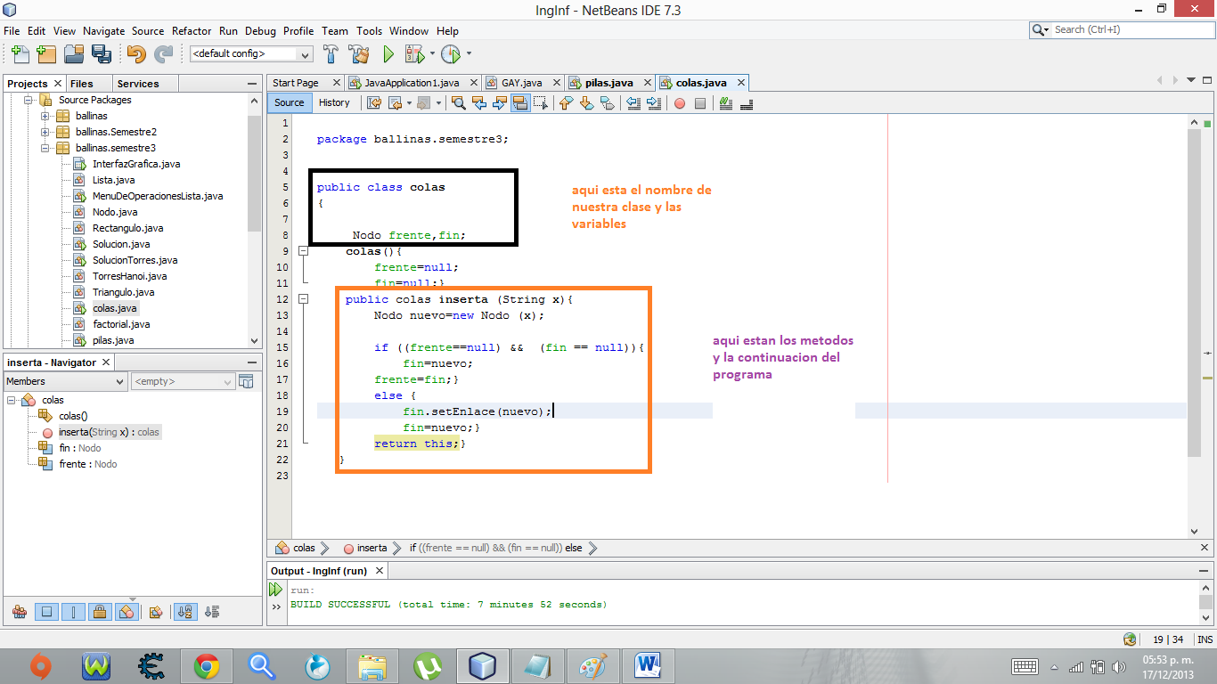 :) INGENIERIA EN INFORMÁTICA :): estructura de datos (colas)