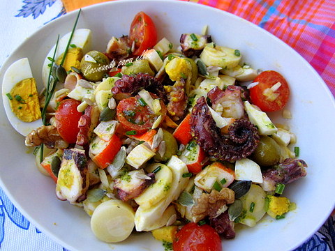 Cocinando para ellos : ENSALADA DE PULPO