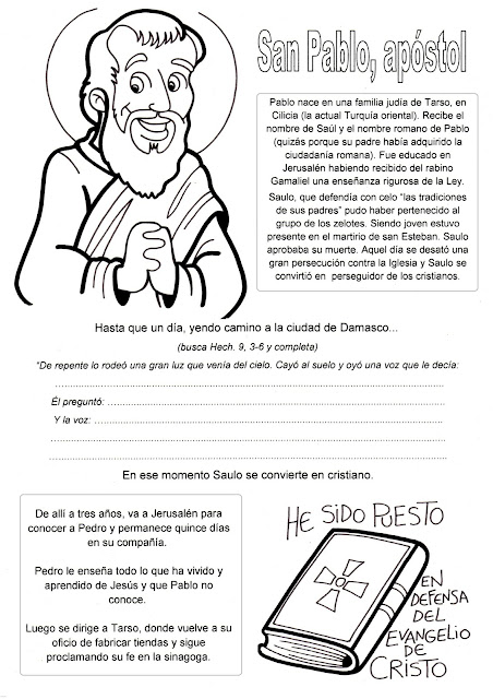La Santidad Como Tarea El ApÓstol San Pablo Para Colorear
