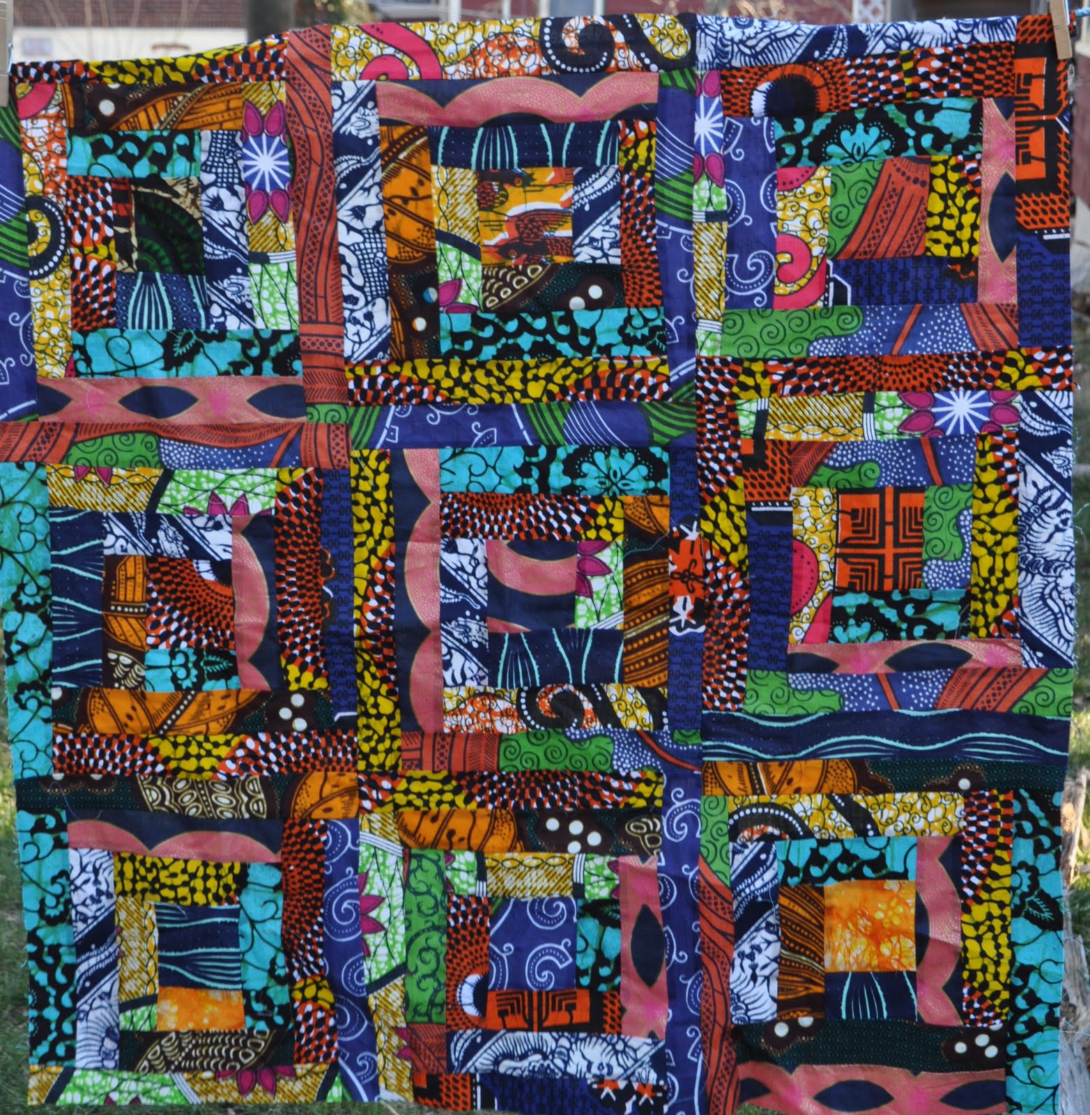 in watermelon sugar: Quilts with African fabric
