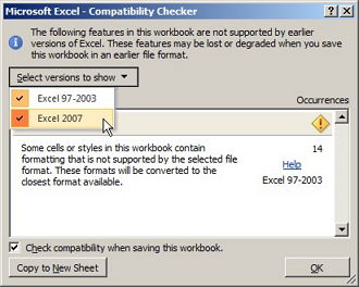 Menggunakan Compatibility Checker Pada Excel 2010 - blog amka