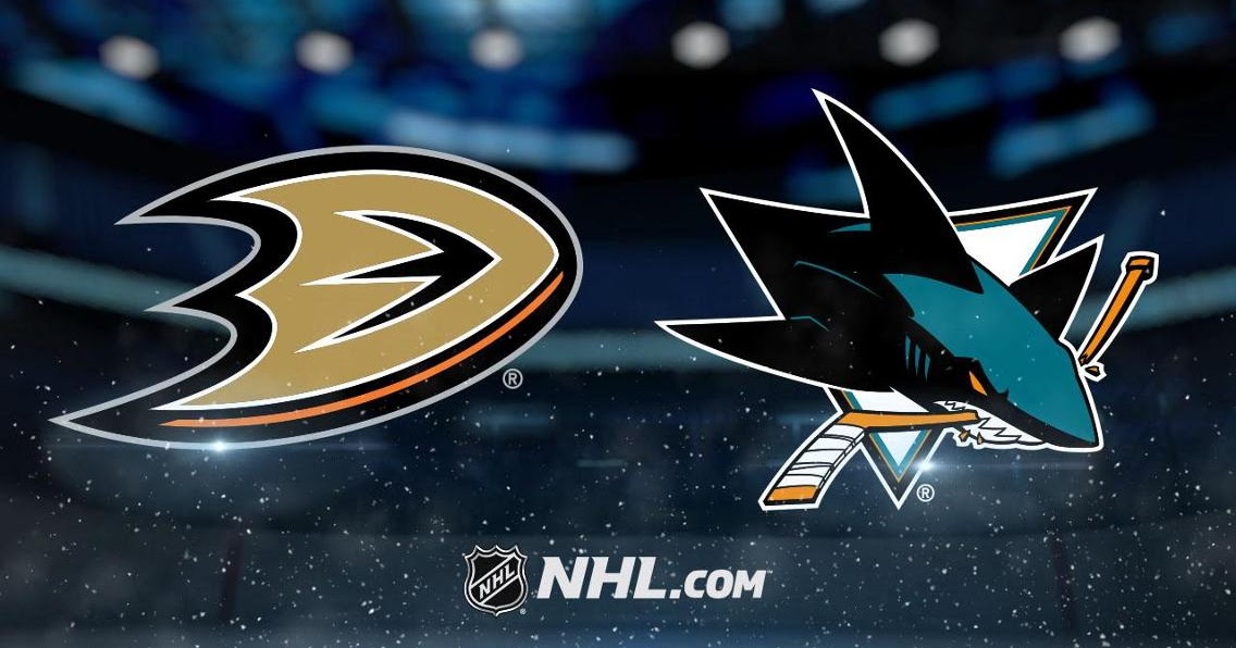 anaheim ducks VS san jose sharks home feed - sportsnights