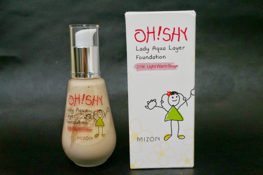 Mizon Oh! Shy Lady Aqua Layer Foundation in 21W Light Warm Beige ...