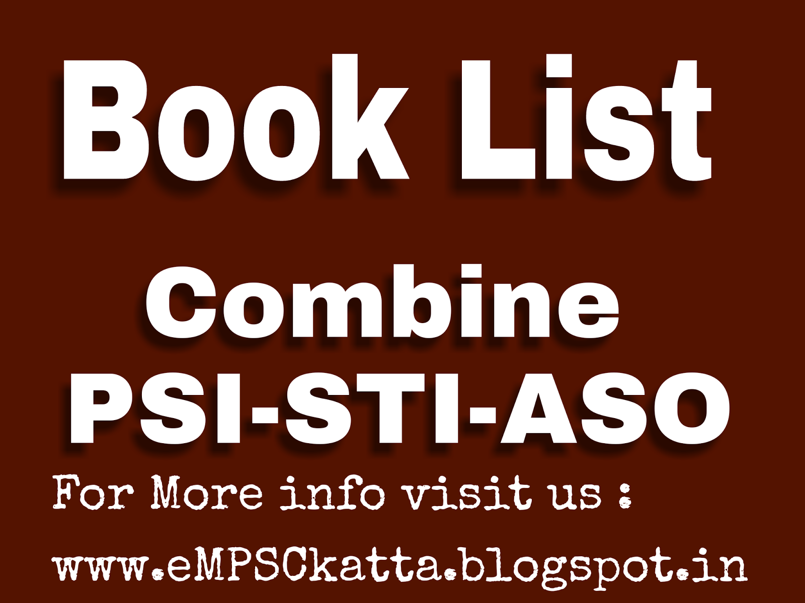 eMPSCkatta :: e MPSCkatta for online MPSC Guidance: Combine PSI STI ASO ...