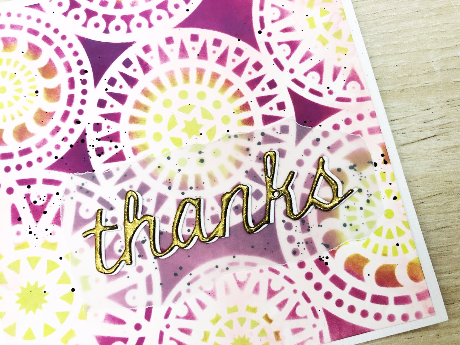 One Stencil in three different ways - Gerry's Craft Room