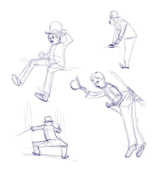 yatanSketchbook: 17 02 2011 master Charlie Chaplin poses