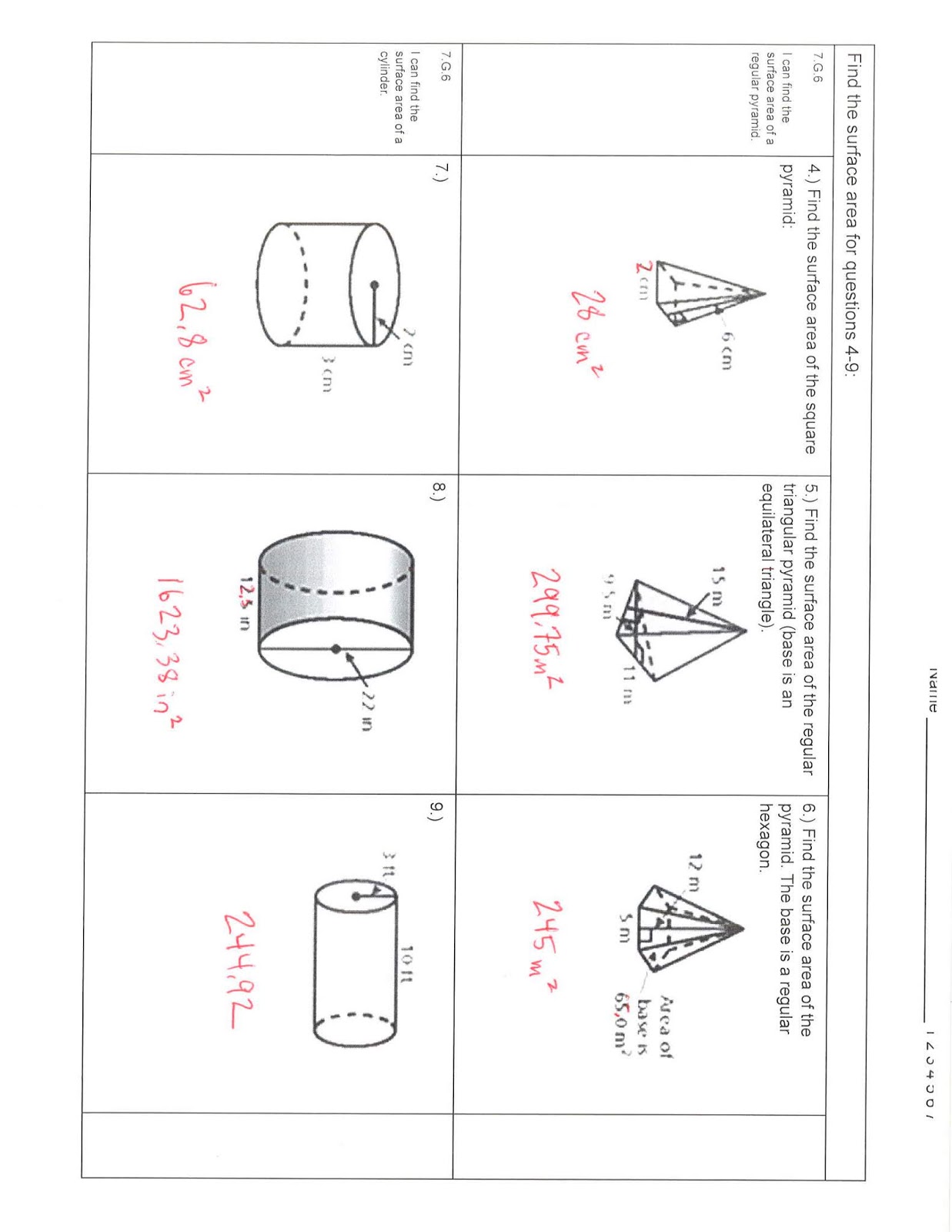 Hamilton Middle School 7th Grade Math