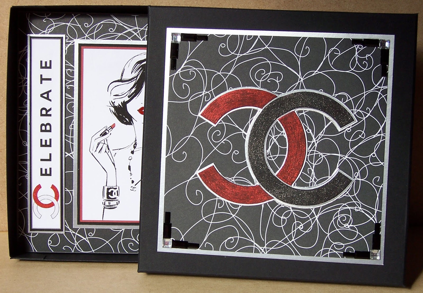 Whitch Craft: Coco Chanel Fashion Birthday card