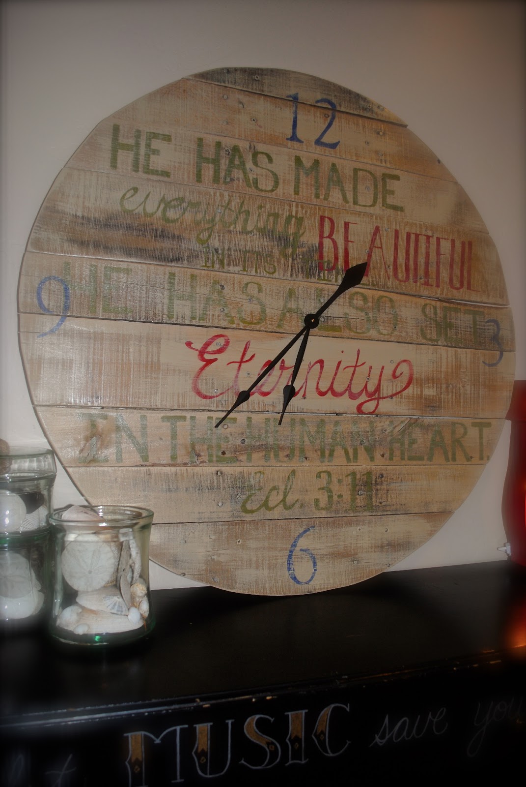 Anchor 6:19 Designs: Beautiful Rustic Mantle Clock