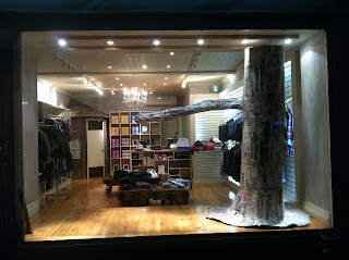 Marmalade Skies: Paper Mache Tree Window Display