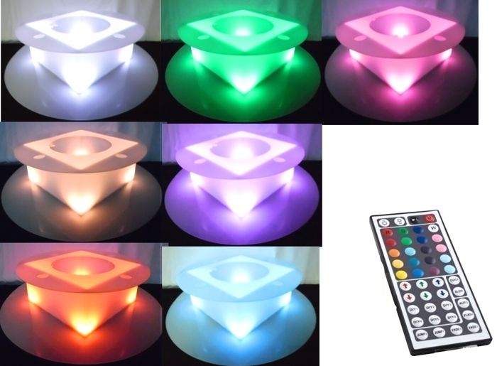 Venta Bases Luminosas Led acrilicas para cascada de chocolate Candy ...