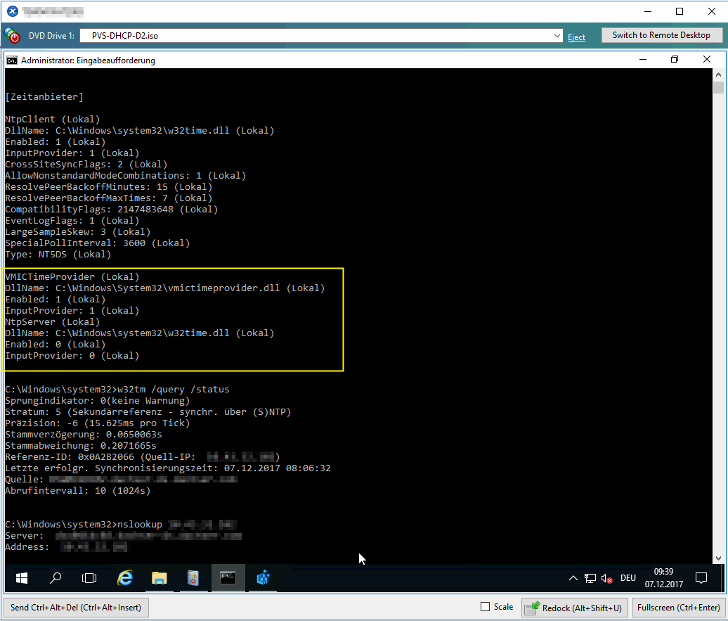 Frozen Citrix Server