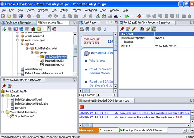 Oracle Application S Blog How To Create Oaf Page In Oracle Apps